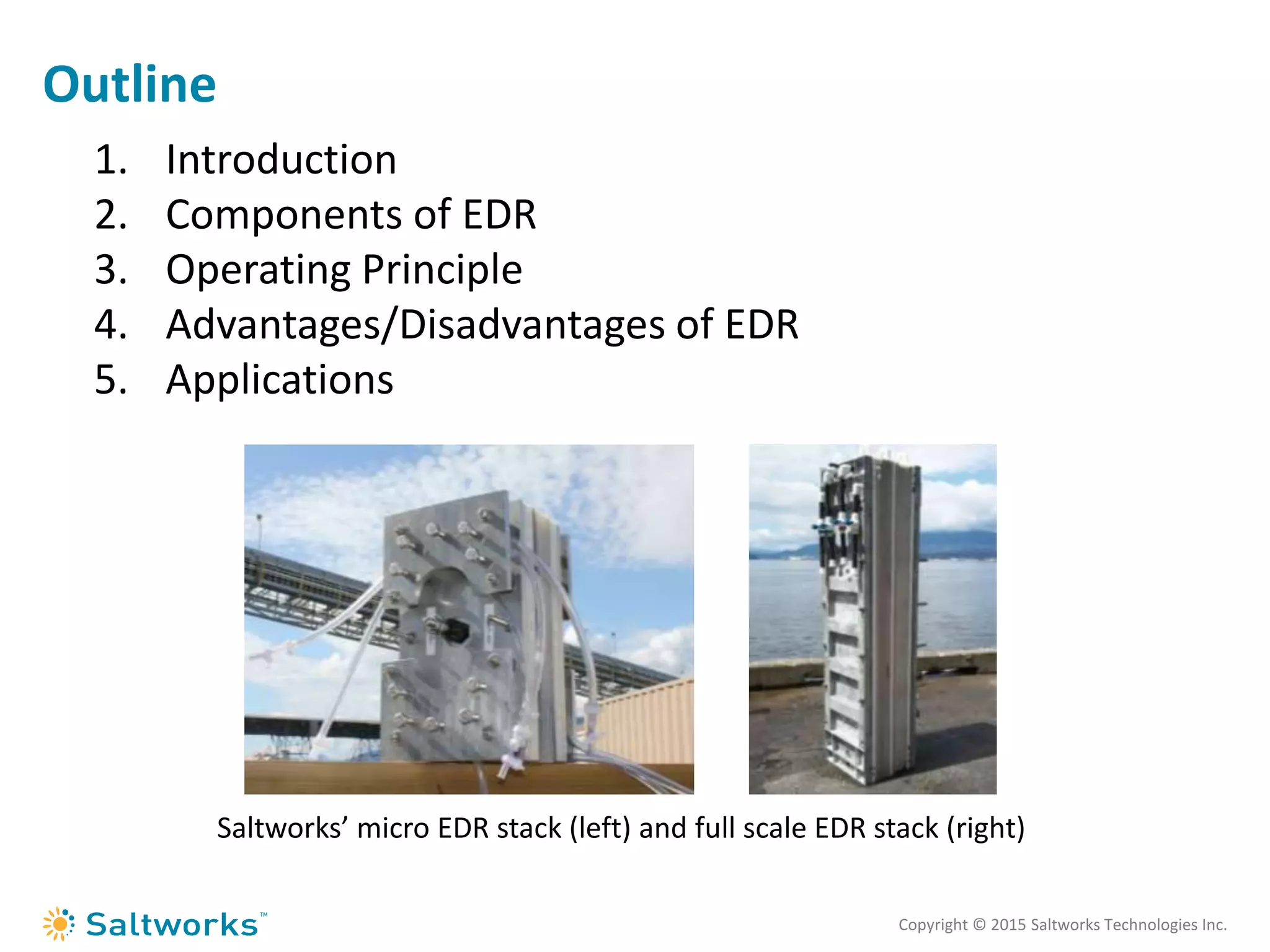 EDR 101: Introduction to Electrodialysis Reversal | PPTX