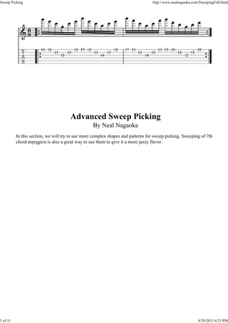 Sweep picking1 | PDF