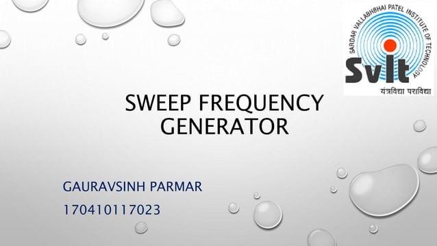 Sweep Frequency Generator | PPTX