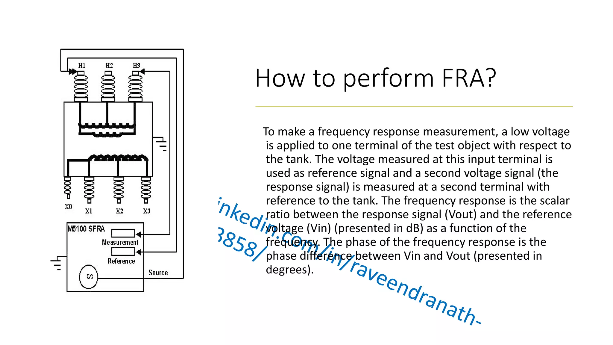 Frequency response analysis (FRA) of transformer | PPTX