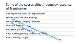 Frequency response analysis (FRA) of transformer | PPTX