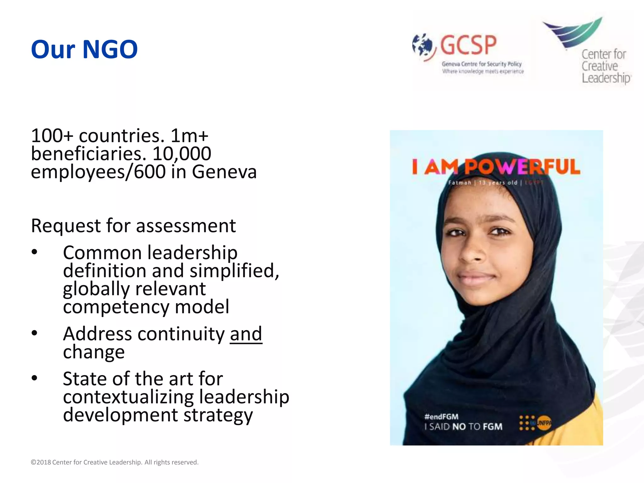 Examining a global NGO’s collective capacity to lead | PPT