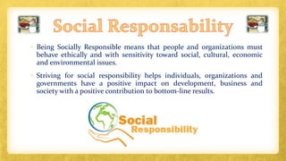 Sweet and coffee Social Responsibility. Business English tutorial work ...
