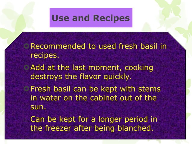 Sweet basil | PPT