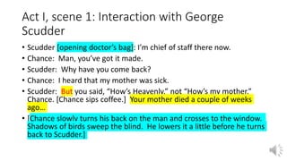 Sweet bird key scene analysis part 1 | PPTX