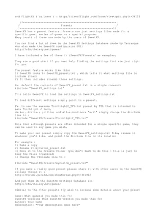 Sweet fx readme | PDF