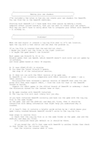 Sweet fx readme | PDF