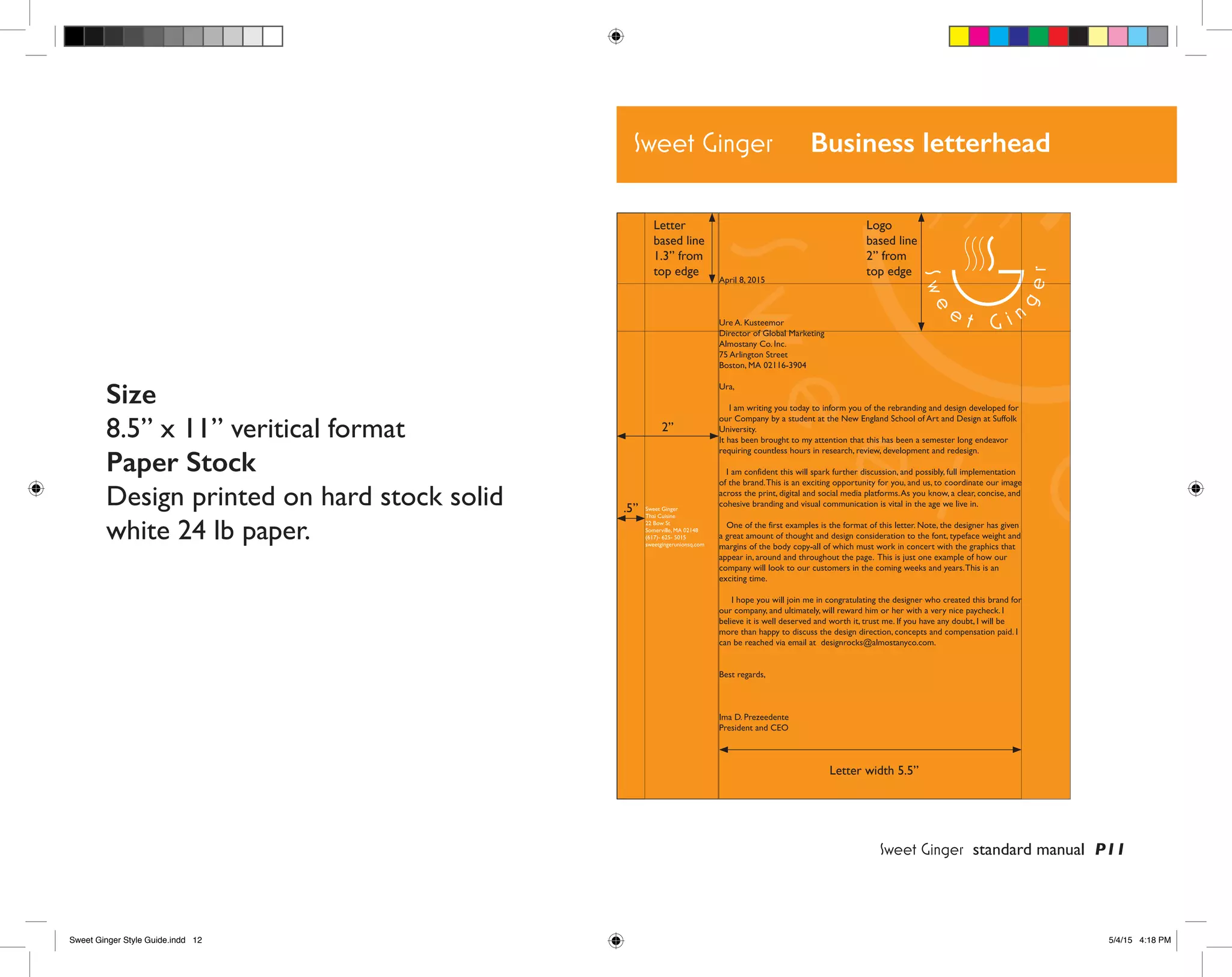 Sweet ginger brand style guide | PDF