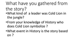 Sweet goats and cold lion | PPT
