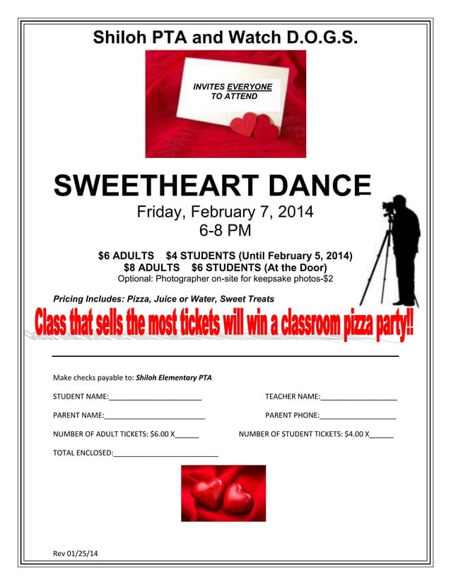 Sweetheart dance 2014 final | PDF