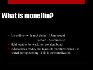 Sweetening by genetic engineering for students for exam | PPT