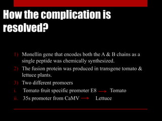 Sweetening by genetic engineering for students for exam | PPT
