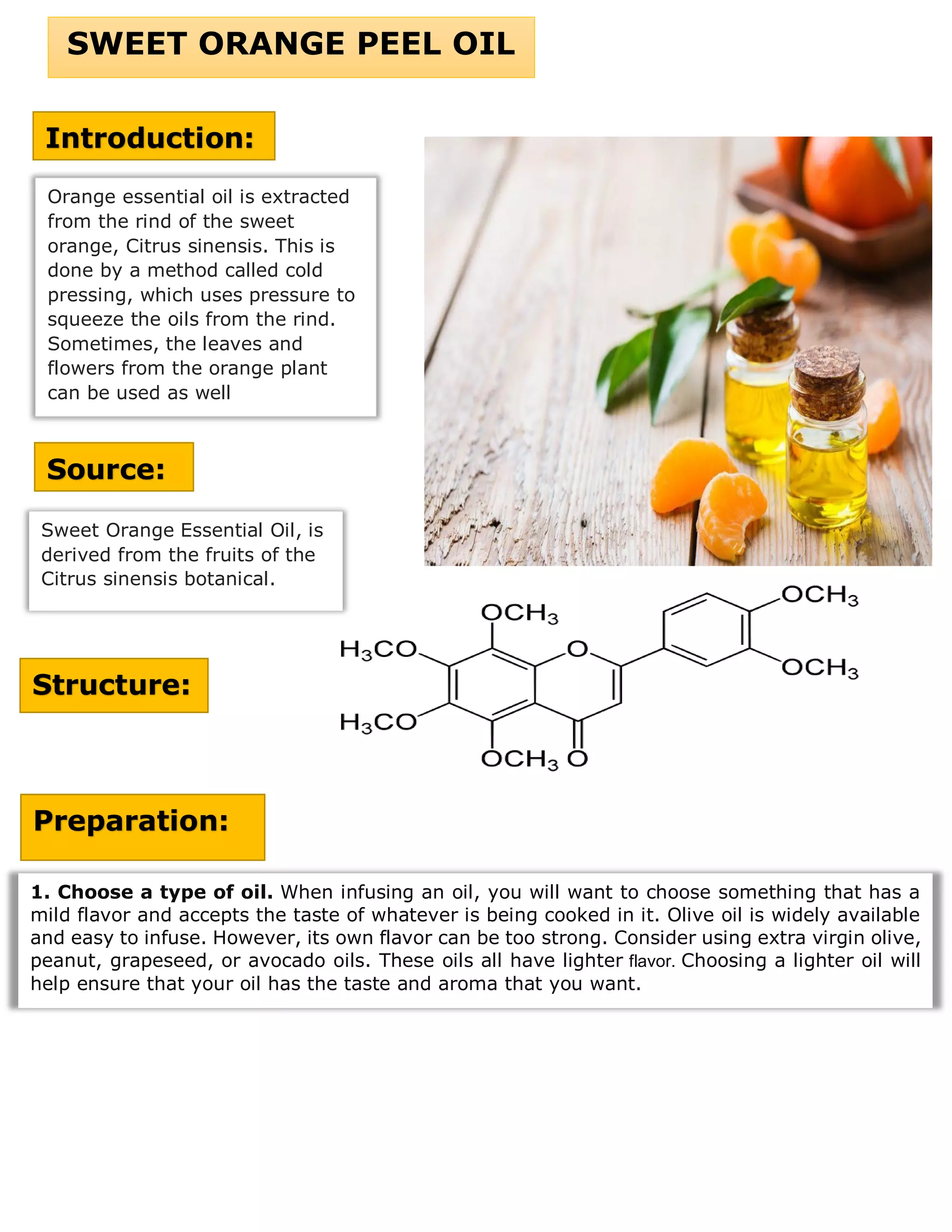Sweet orange oil | PDF