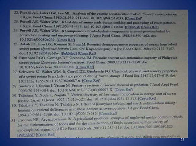 Sweet potato sugar composition and starch morphology study | PPTX | Desserts and Baking | Food ...