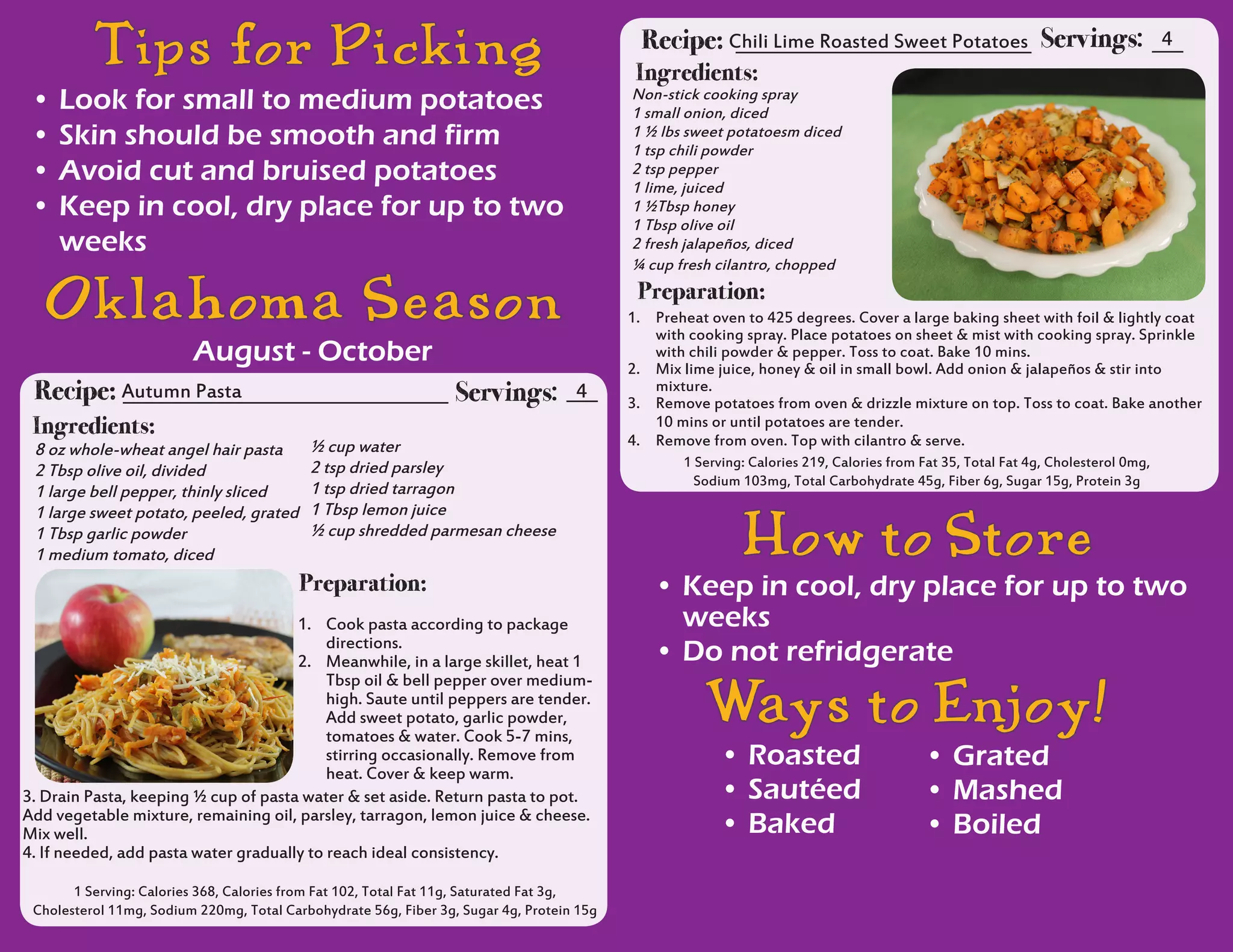 Sweet Potato Facts brochure | PDF