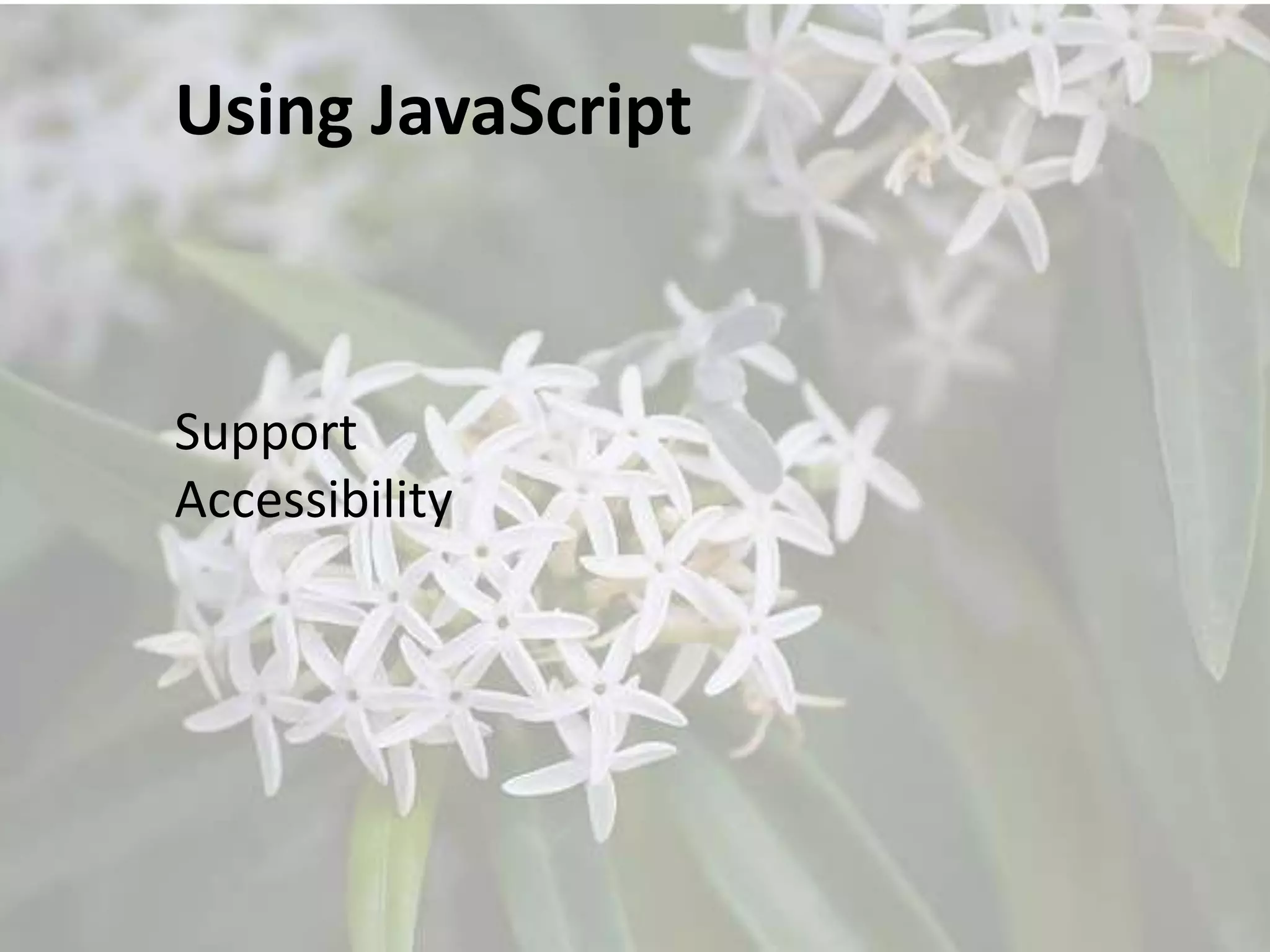 The sweet smell of jasmine for testing JavaScript | PPT