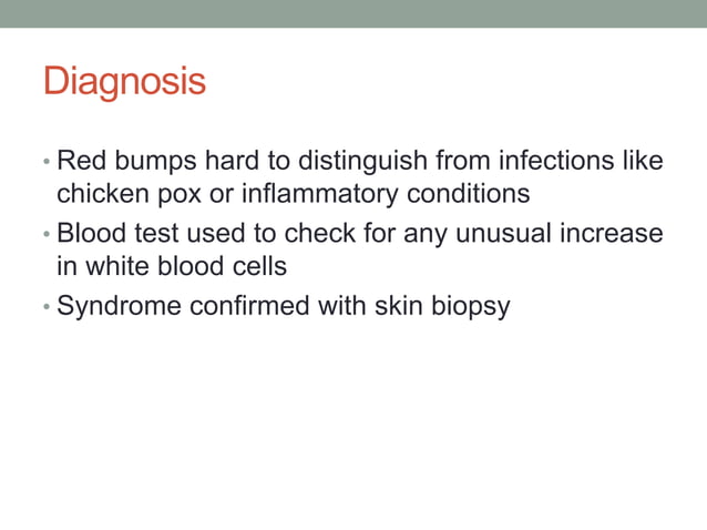 Sweet's syndrome | PPTX | Blood Disorders | Diseases and Conditions