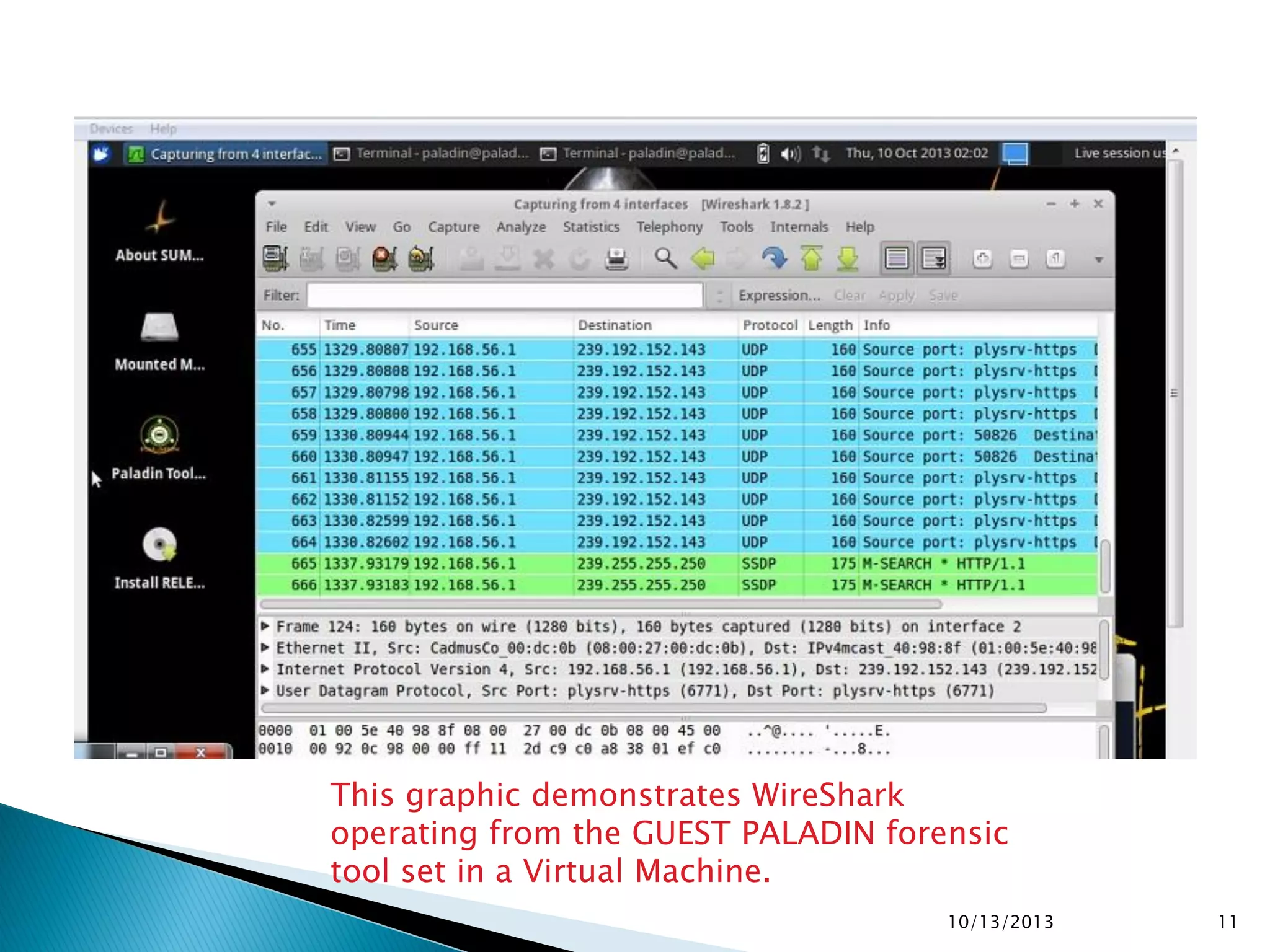 Preliminary build out of WireShark tool within Oracle Virtual Box | PPT