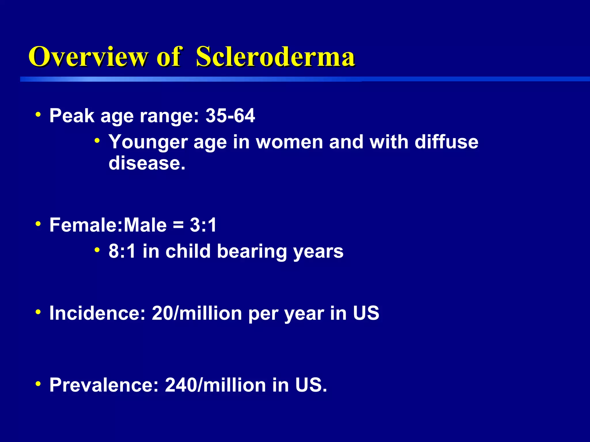 Overview of Scleroderma | PPT