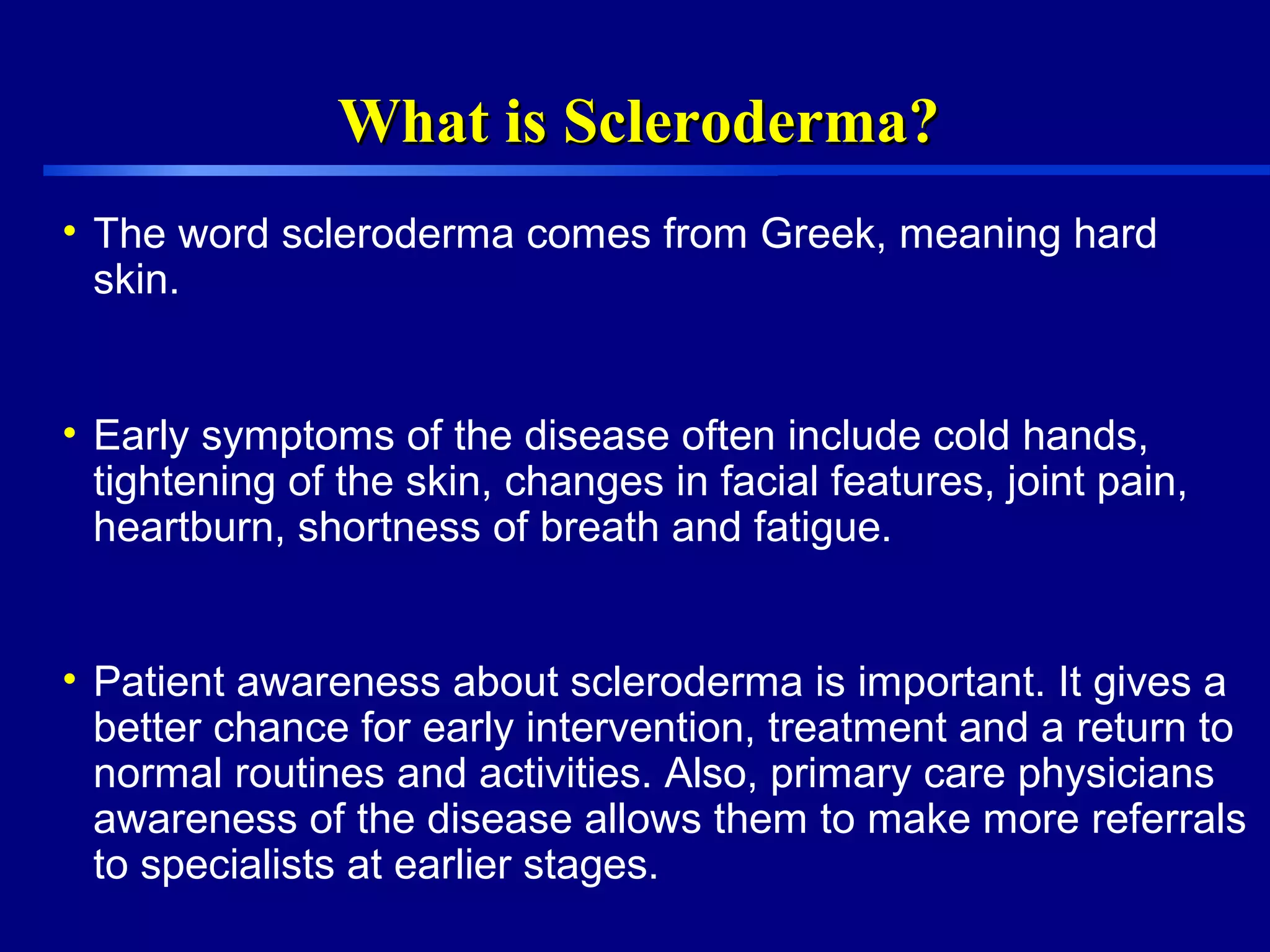 Overview of Scleroderma | PPT