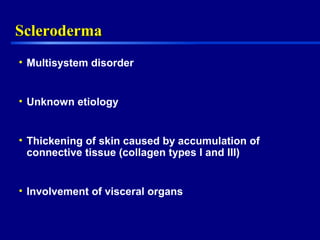 Overview of Scleroderma | PPT