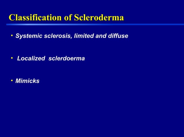 Overview of Scleroderma | PPT | Lung and Respiratory Health | Diseases ...