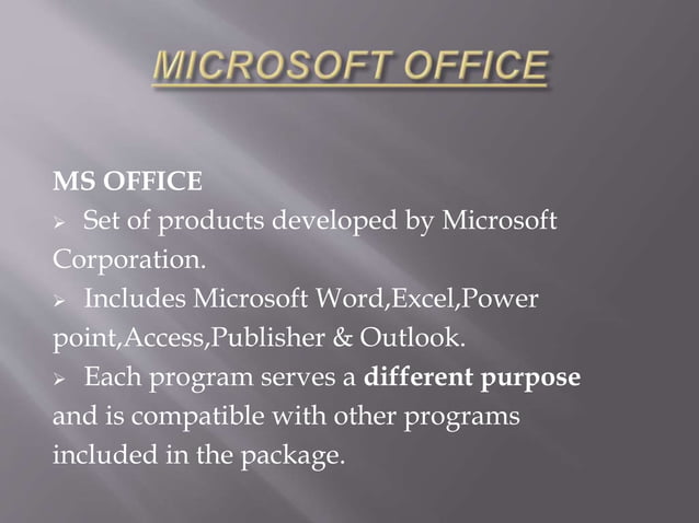 introduction to ms office –word,excel & powerpoint | PPTX