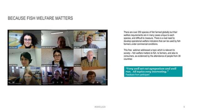 Second Symposium on Welfare in Aquaculture 2020: Operational Welfare ...