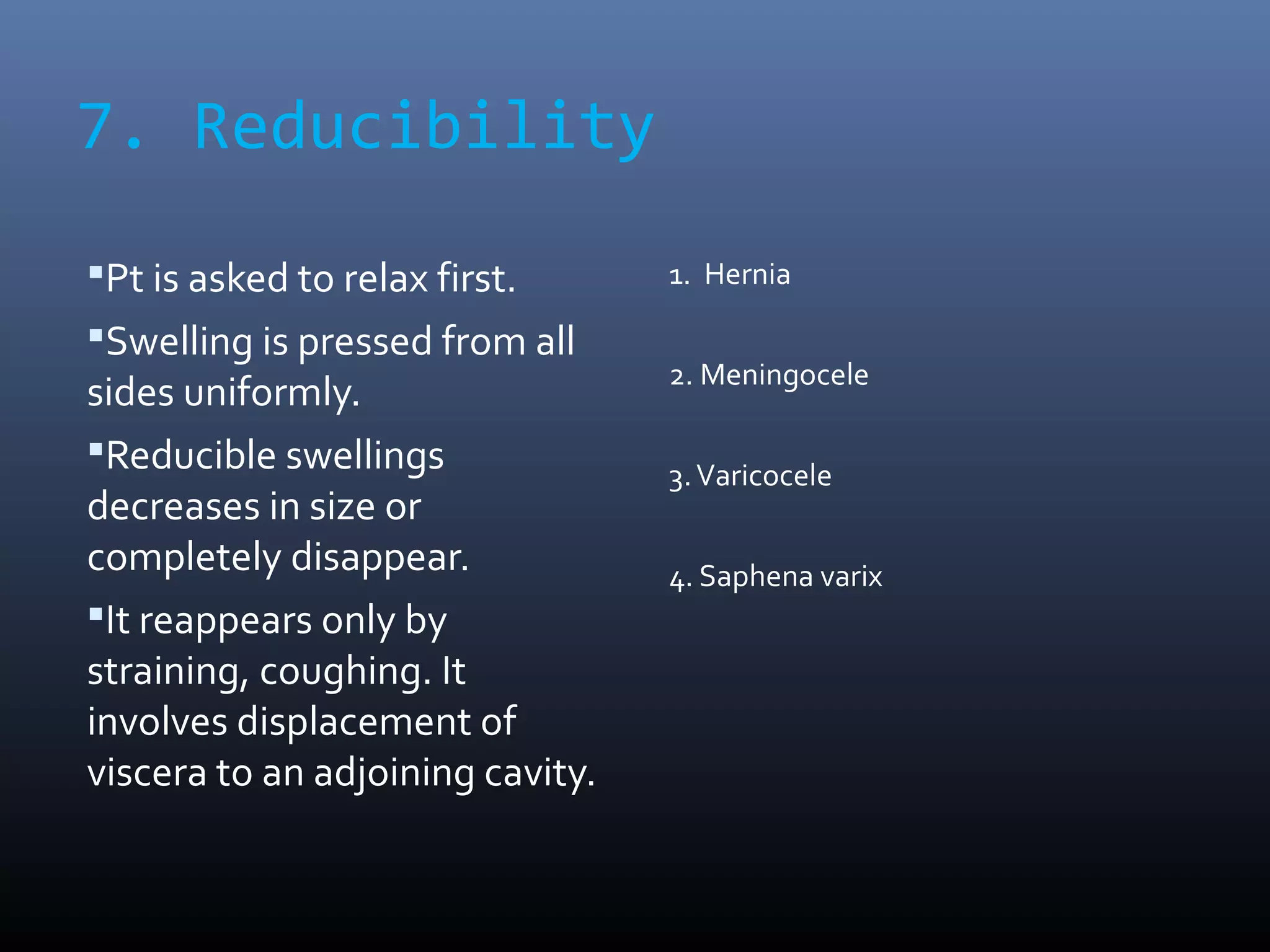 Swelling - Examination | PPT