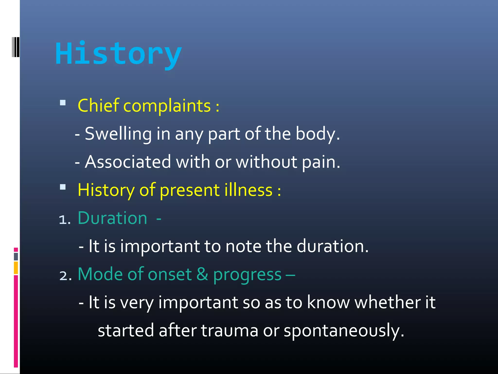 Swelling - Examination | PPT