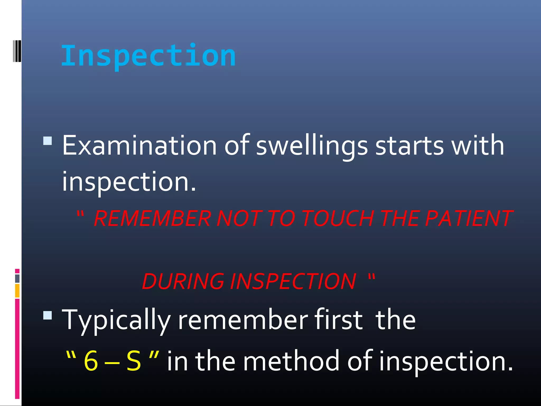 Swelling - Examination | PPT