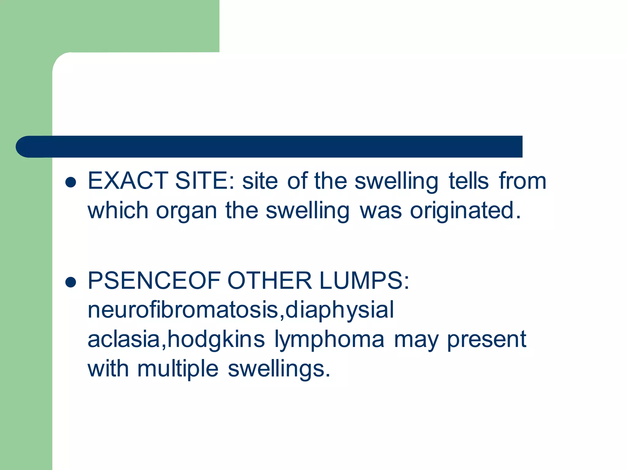 Clinical examination of swelling | PDF