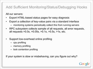 Software Engineering Advice from Google's Jeff Dean for Big, Distributed Systems | PPT