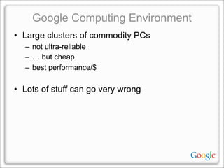Software Engineering Advice from Google's Jeff Dean for Big, Distributed Systems | PPT