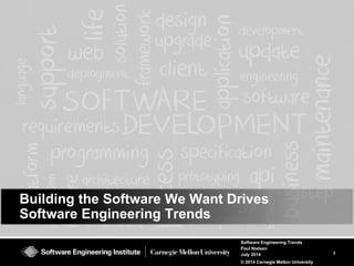 Software Engineering Trends: Vision from Paul Nielsen, SEI | PPT