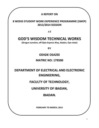Swep report | PDF