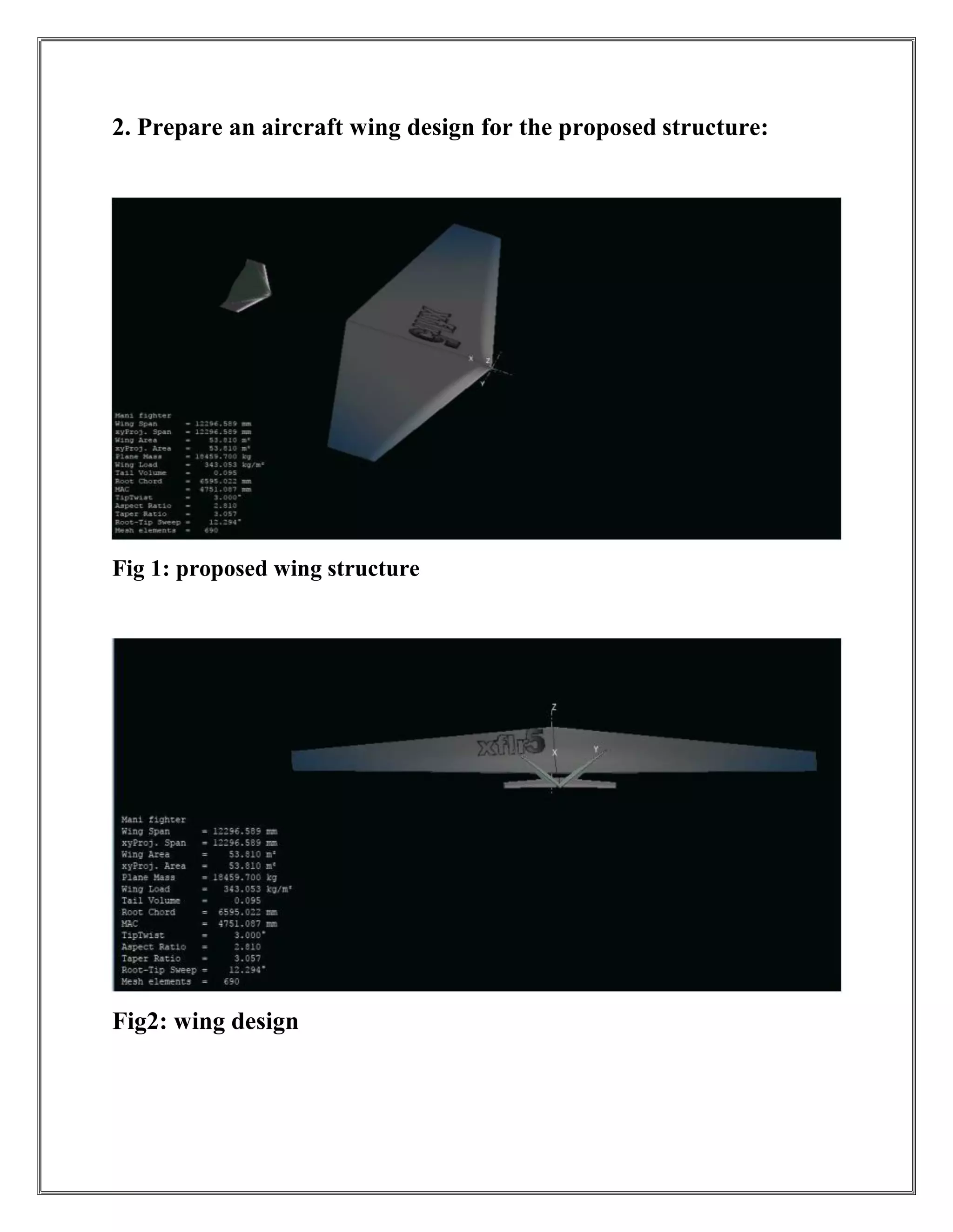 Fighter jet Swept back wing design and Analysis by using of Xflr5 | PDF