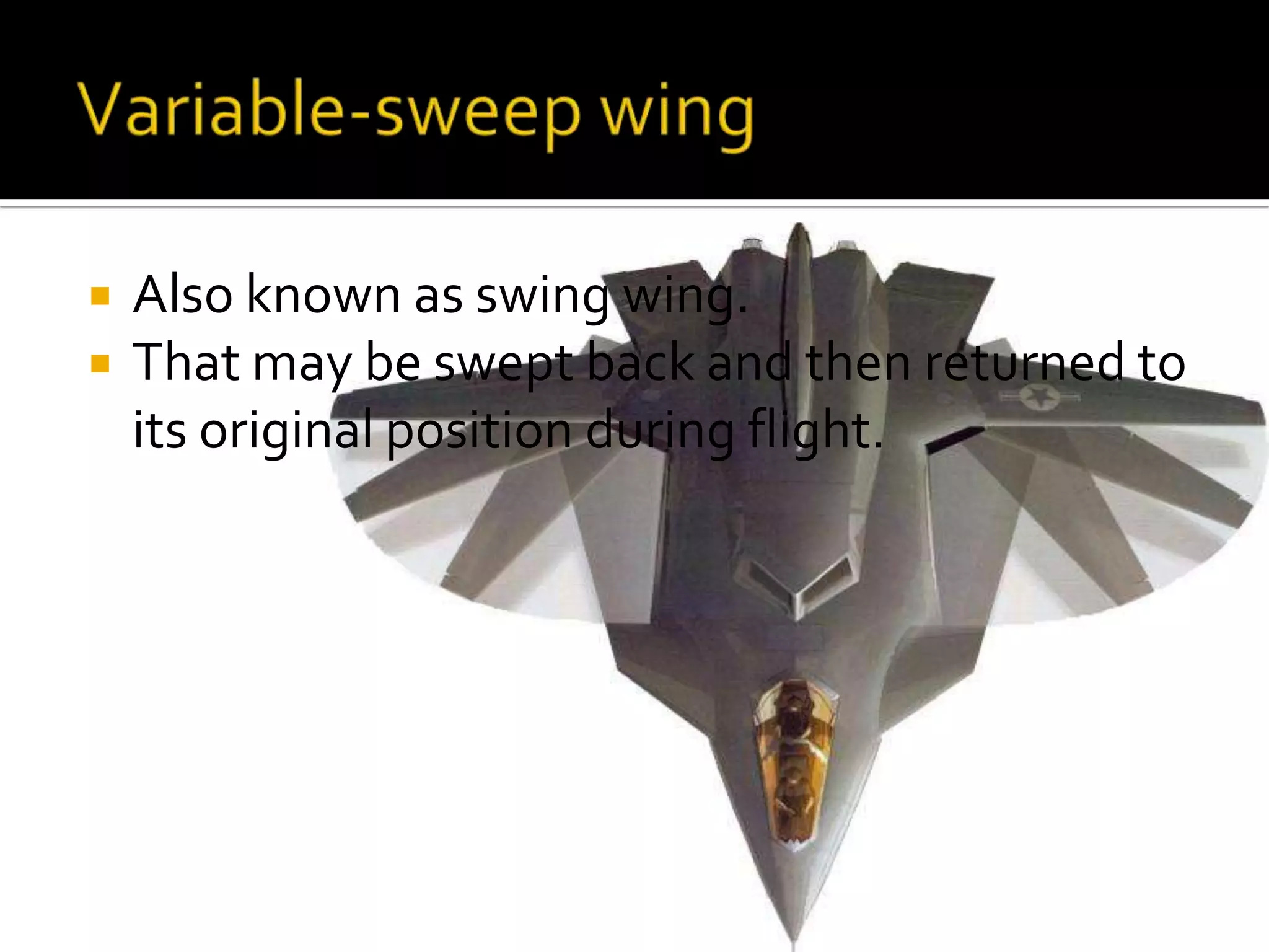 Swept wing configuration | PPTX