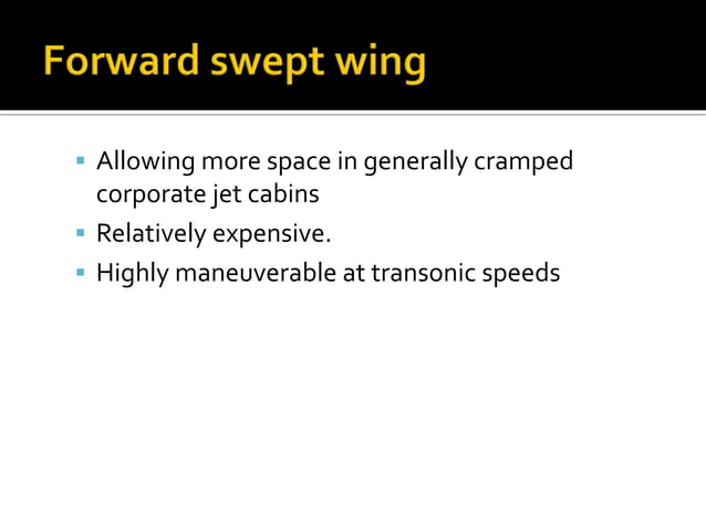 Swept wing configuration | PPTX