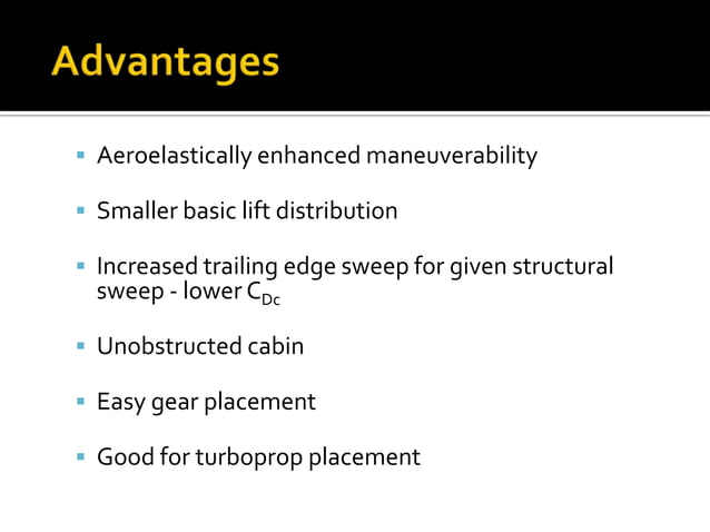 Swept wing configuration | PPTX
