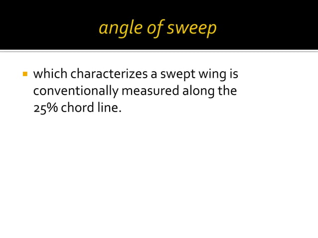 Swept wing configuration | PPTX