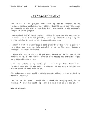 ITC Brand activation- FMCG | DOCX