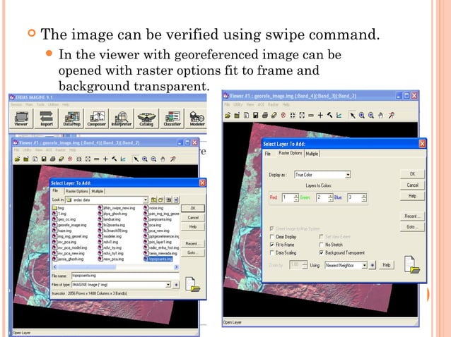 Map to Image Georeferencing using ERDAS software | PPT