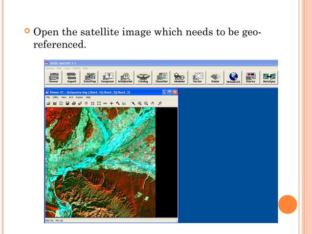 Map to Image Georeferencing using ERDAS software | PPT