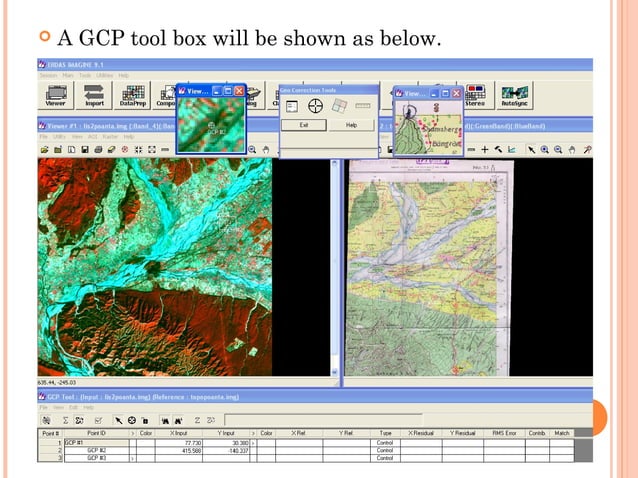 Map to Image Georeferencing using ERDAS software | PPT