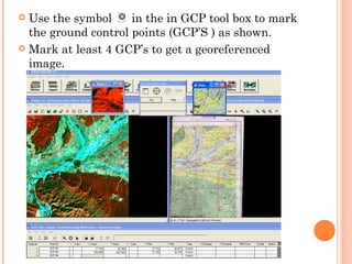 Map to Image Georeferencing using ERDAS software | PPT