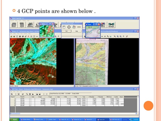 Map to Image Georeferencing using ERDAS software | PPT