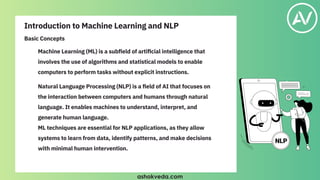 Machine Learning for Natural Language Processing| ashokveda . pdf | PPT