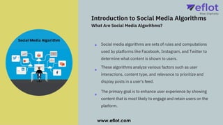 Impact of Social Media Algorithms on User Behavior | Eflot | PDF