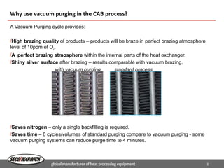 Vacuum Purging - New Innovation for Controlled Atmosphere Brazing | PPT